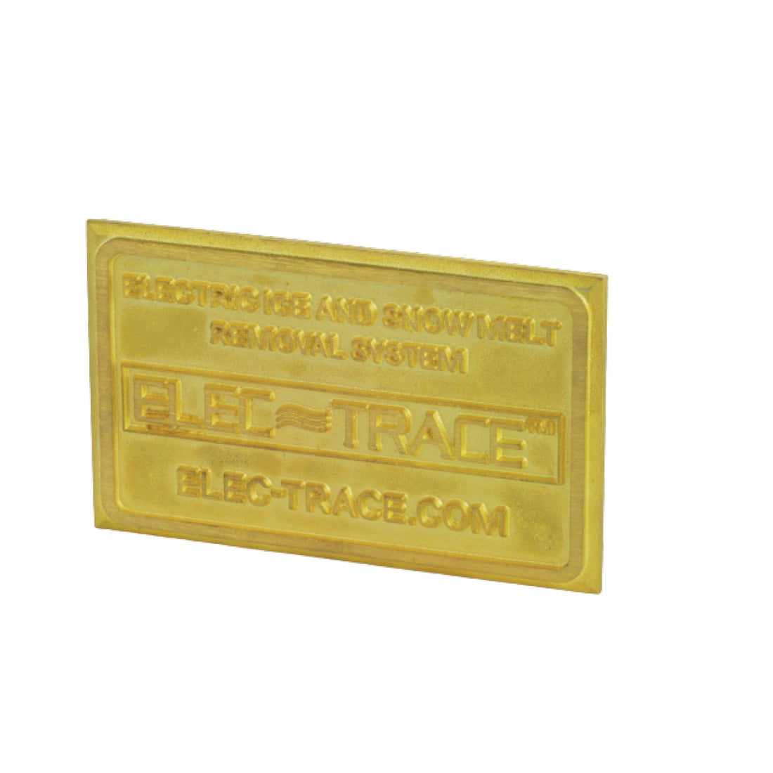 Concrete Embedded ID Plate for snow melting system – Elec-Trace