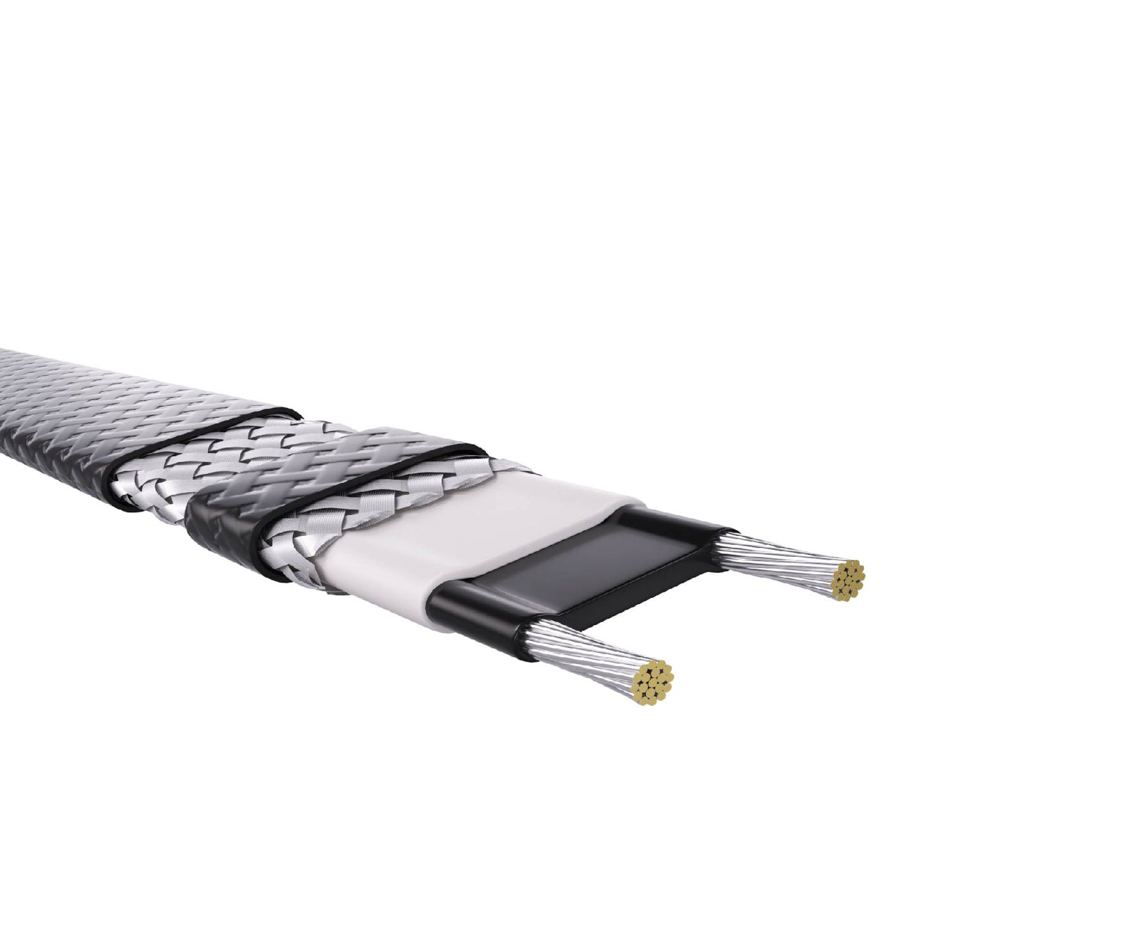 15 mm MVL Self Regulating Heating Cable For Low Temperature Hazardous ...